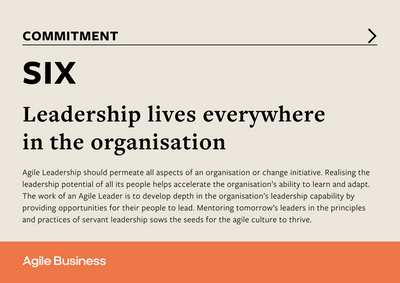 Agile Leadership: Principle 6